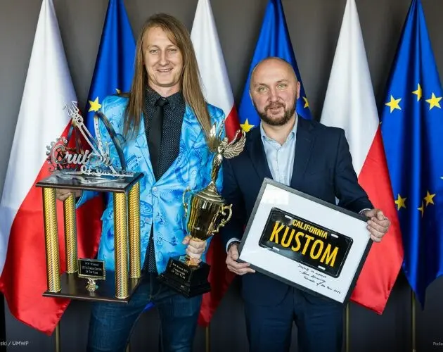 Adam Zdanowicz z wizytą u marszałka. Twórca niezwykłch rowerów mówił o ...